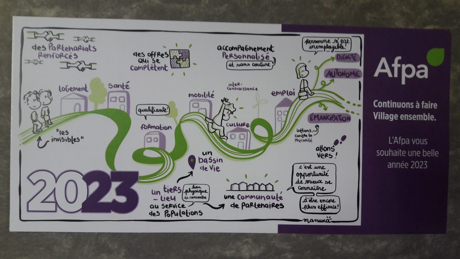 Nous nous engageons dans le Village des solutions de l’Afpa – ECLAT